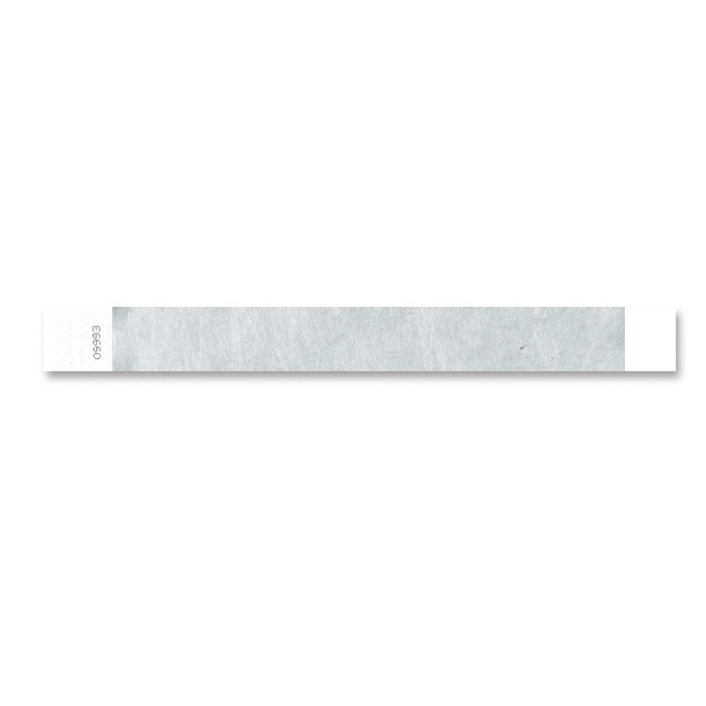 TYVEK WRISTBAND WITH DETACHABLE STUBS - Silver - wristland.c